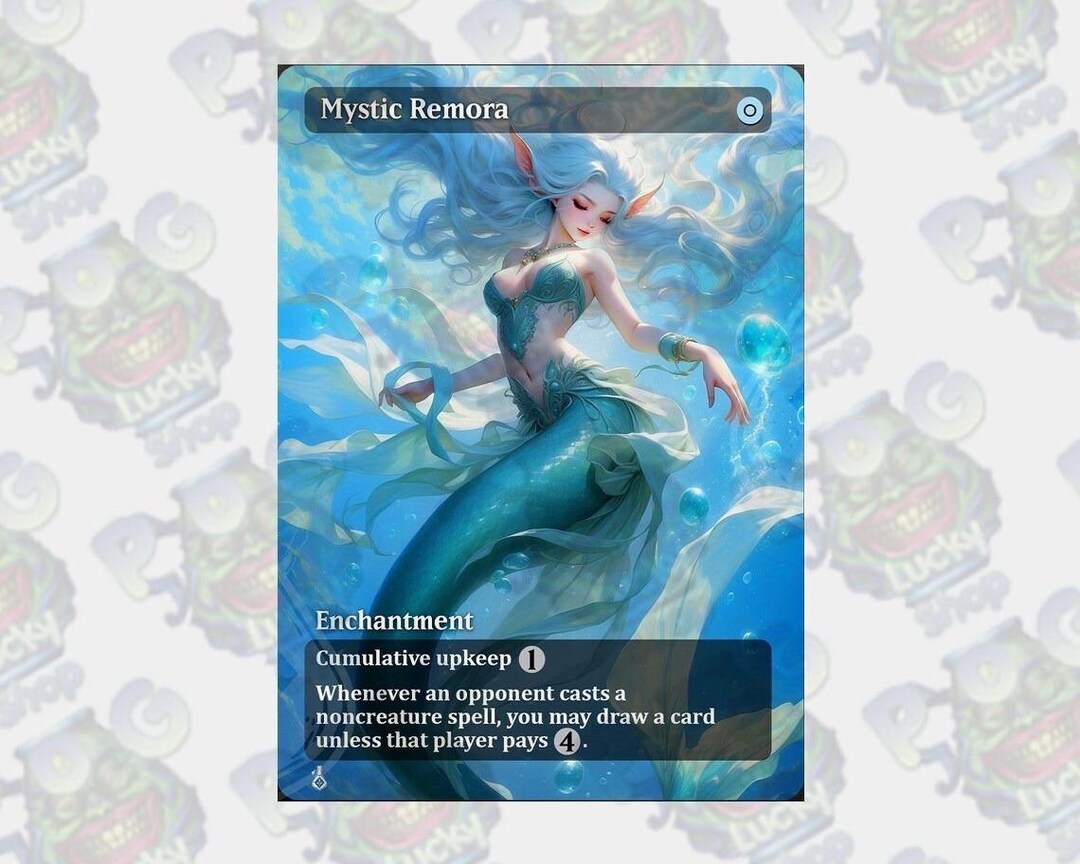 Mystic Remora Full Art Mtg Proxy Custom Card Holographic - Etsy