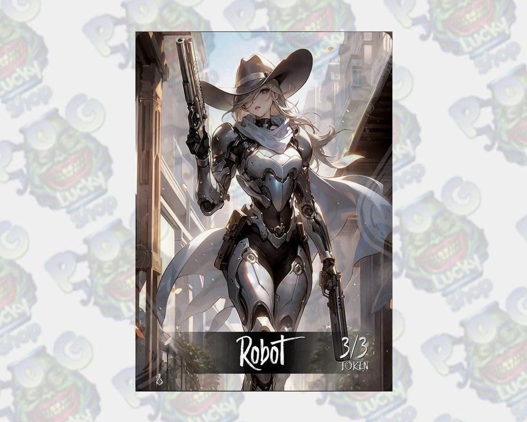 Token Robot Full Art Mtg Proxy Custom Card Holographic - Etsy