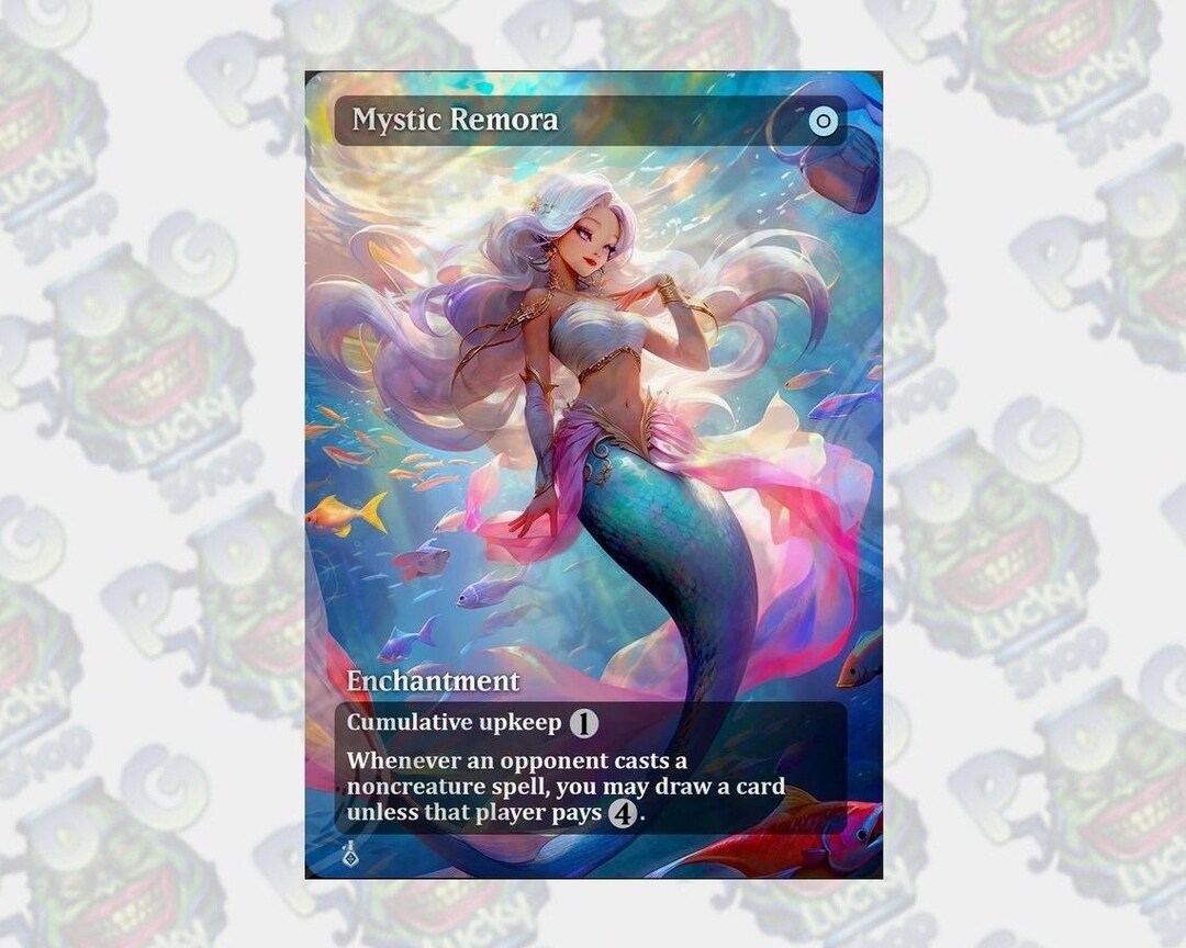 Mystic Remora Full Art Mtg Proxy Custom Card Holographic - Etsy
