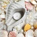 Cement Vessel,beach Theme,seashell Tealight Candle Holder - Etsy