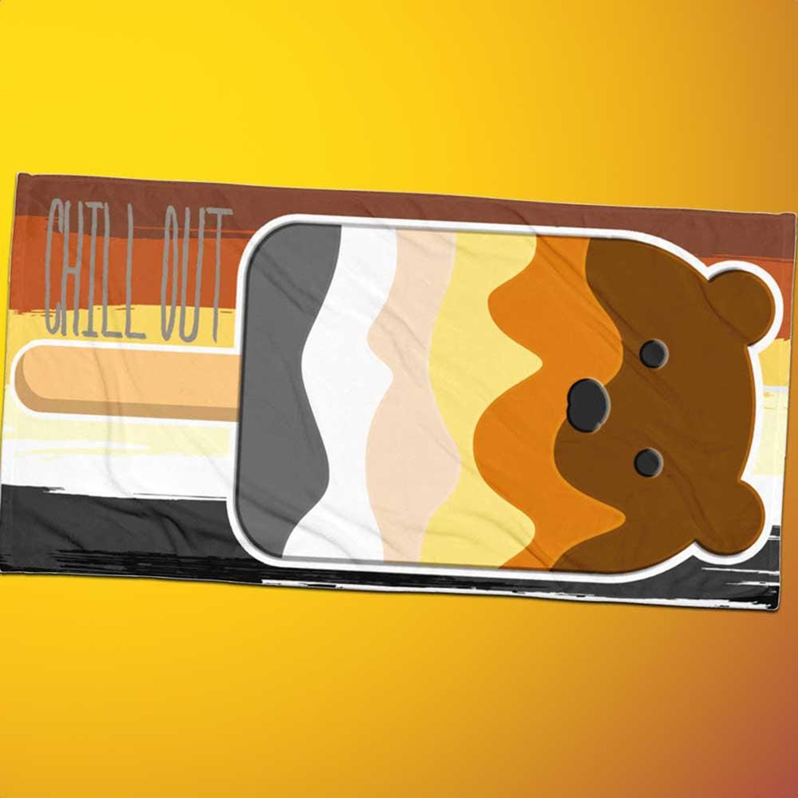 Bear Pride Popsicle Beach Towel: LGBTQ+ Flag Colors, 30"x60" - Etsy