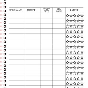 Digital Reading Journal, Digital Book Tracker, Digital Bookshelf, Book ...