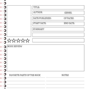 Digital Reading Journal, Digital Book Tracker, Digital Bookshelf, Book ...