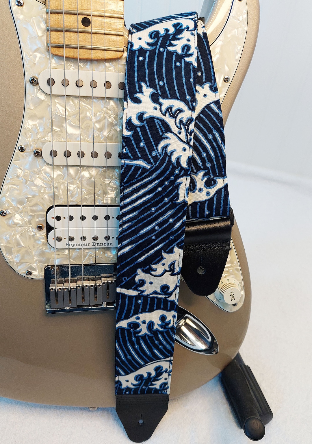 Huge Wave Art Guitar Strap - Etsy