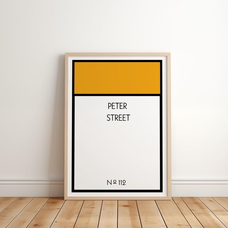 Customisable Single Monopoly Property Card Monopoly Game Board Game ...