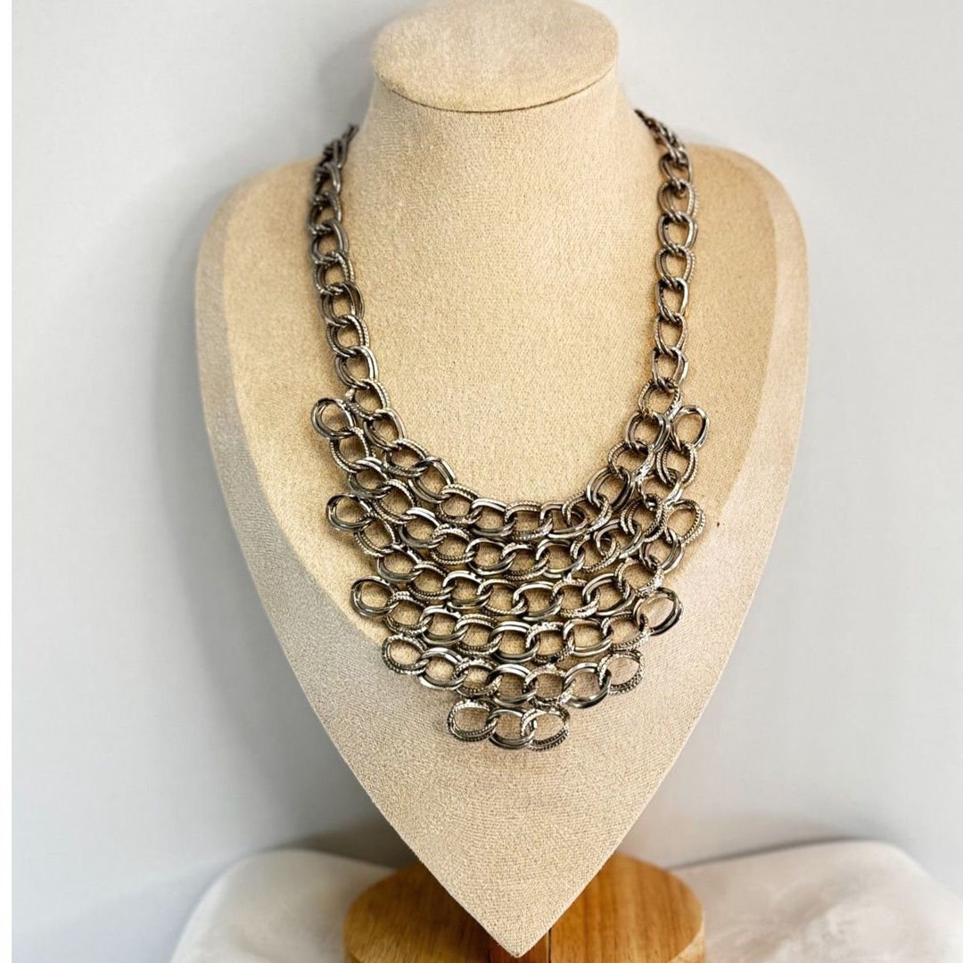Vintage Chainmail Necklace: Handmade Boho Jewelry - Etsy