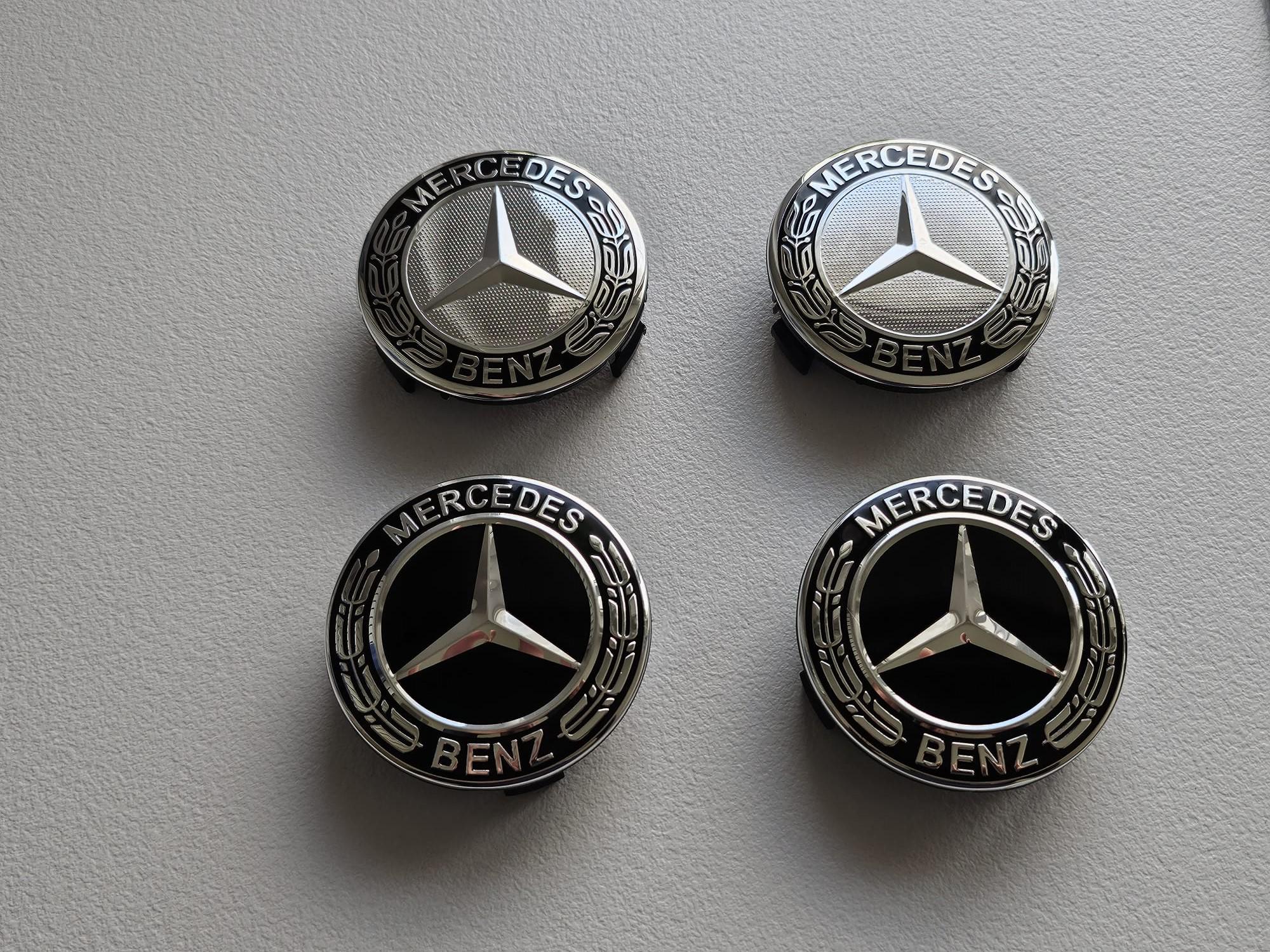 Set of 4 Mercedes Hub Caps 75mm Suitable Only for Original Mercedes ...
