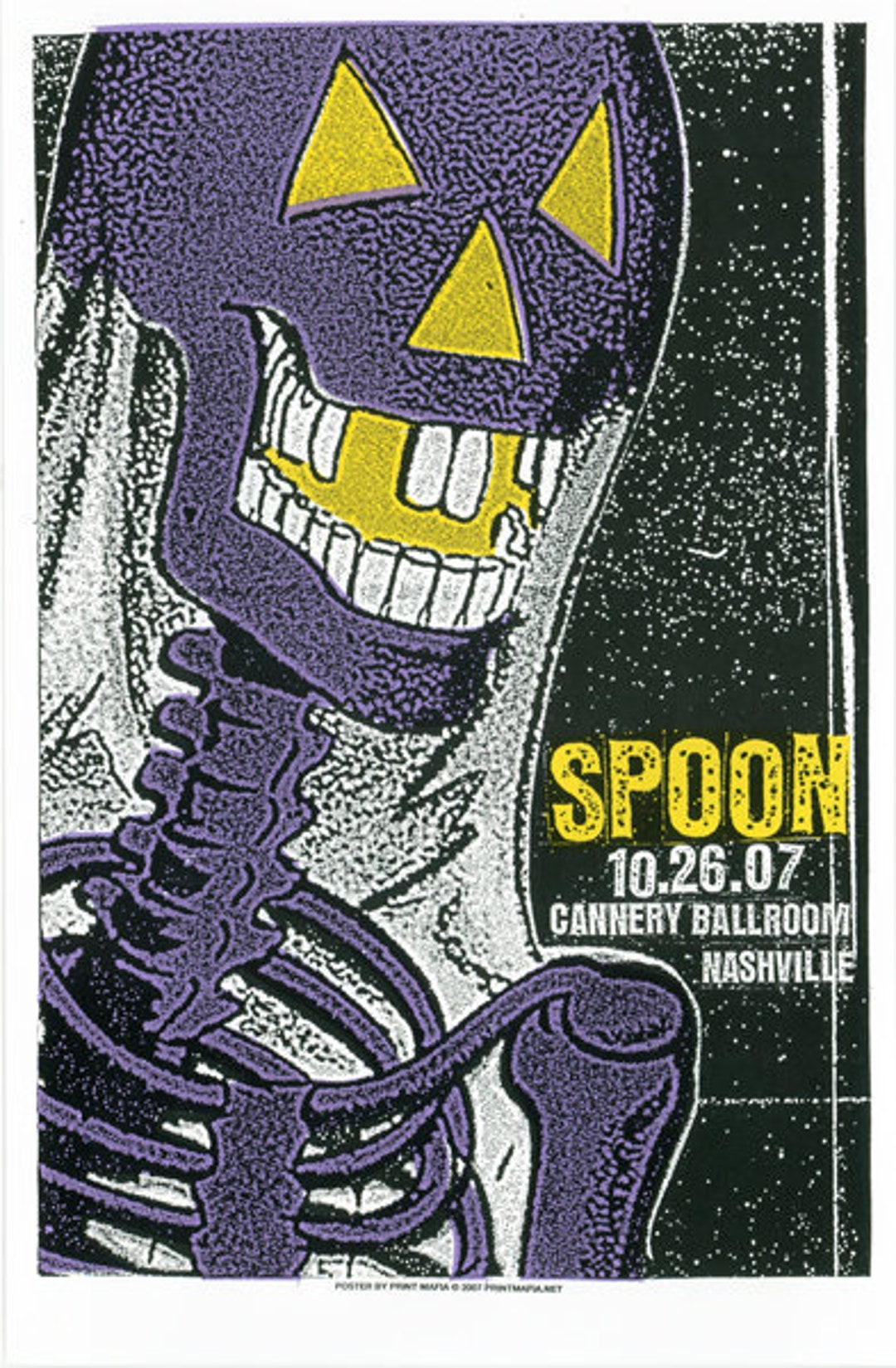 Spoon "ghost" Screen Print Concert Poster by Print Mafia - Etsy