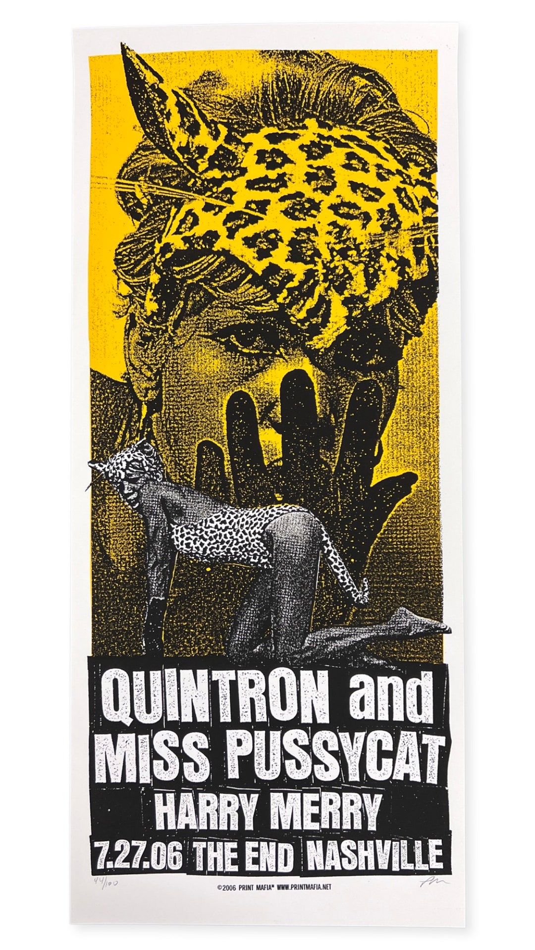 Quintron and Miss Pussycat Screen Print Concert Poster by Print Mafia ...