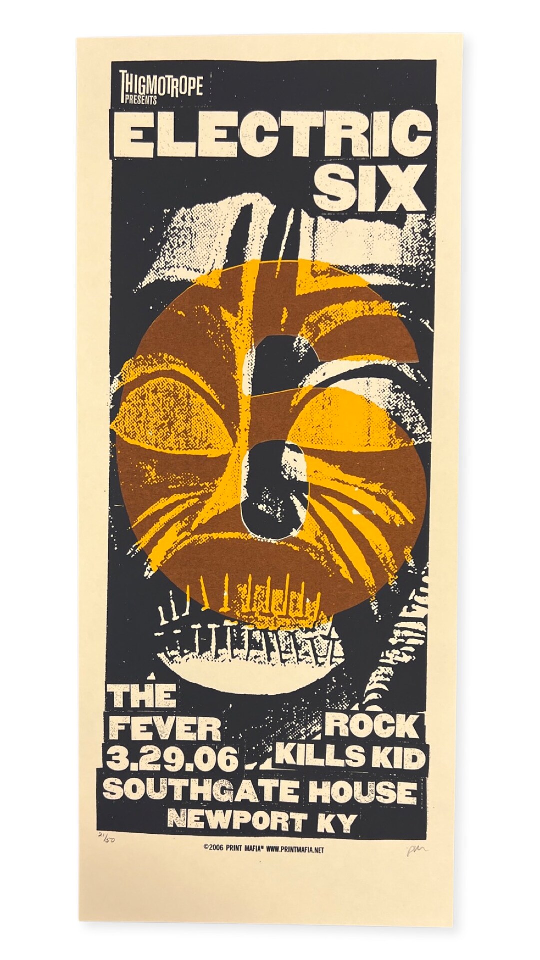 Electric Six Screen Print Concert Poster by Print Mafia - Etsy