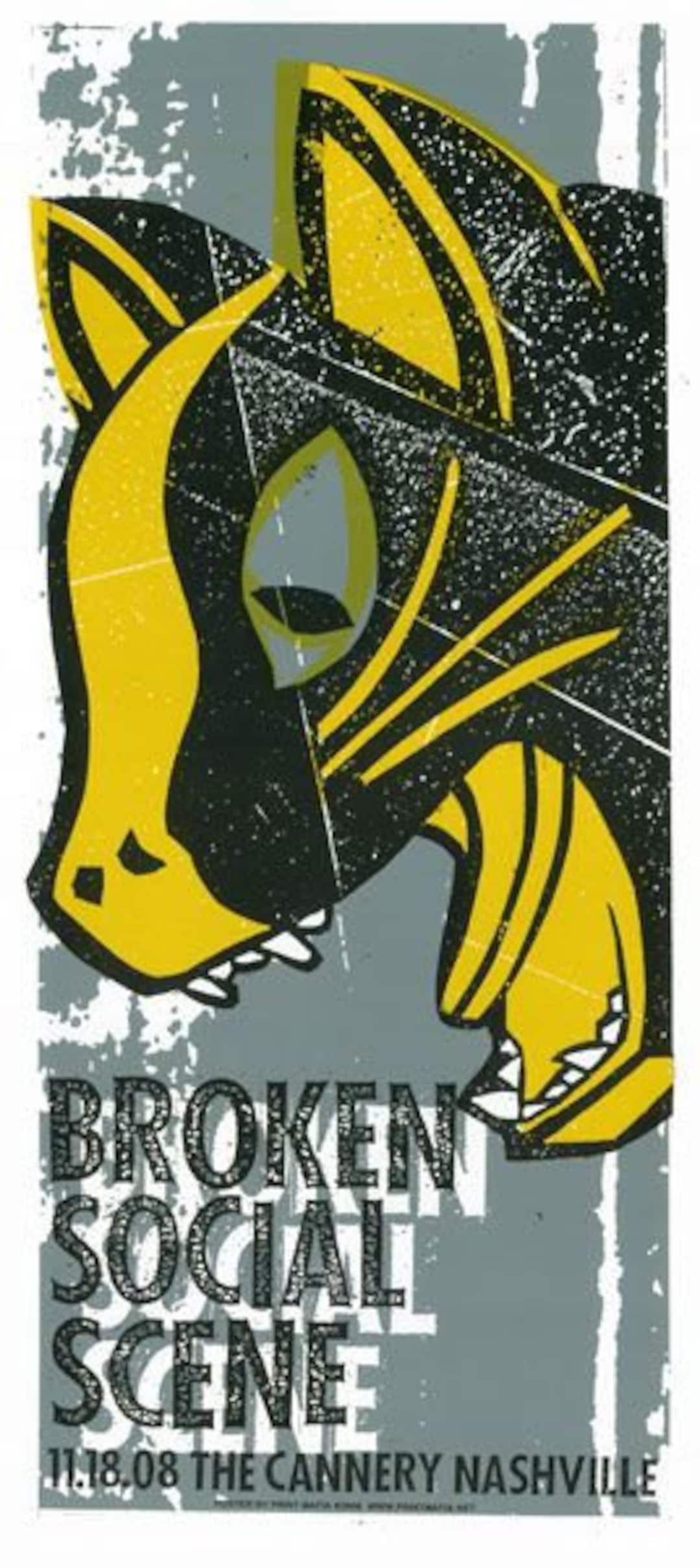 Broken Social Scene Screen Print Concert Poster by Print Mafia - Etsy