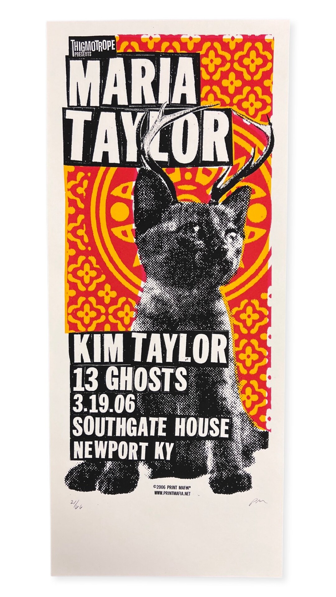 Maria Taylor Screen Print Concert Poster by Print Mafia - Etsy