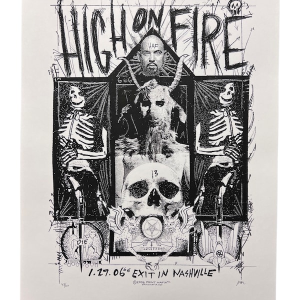 High on Fire Poster - Etsy