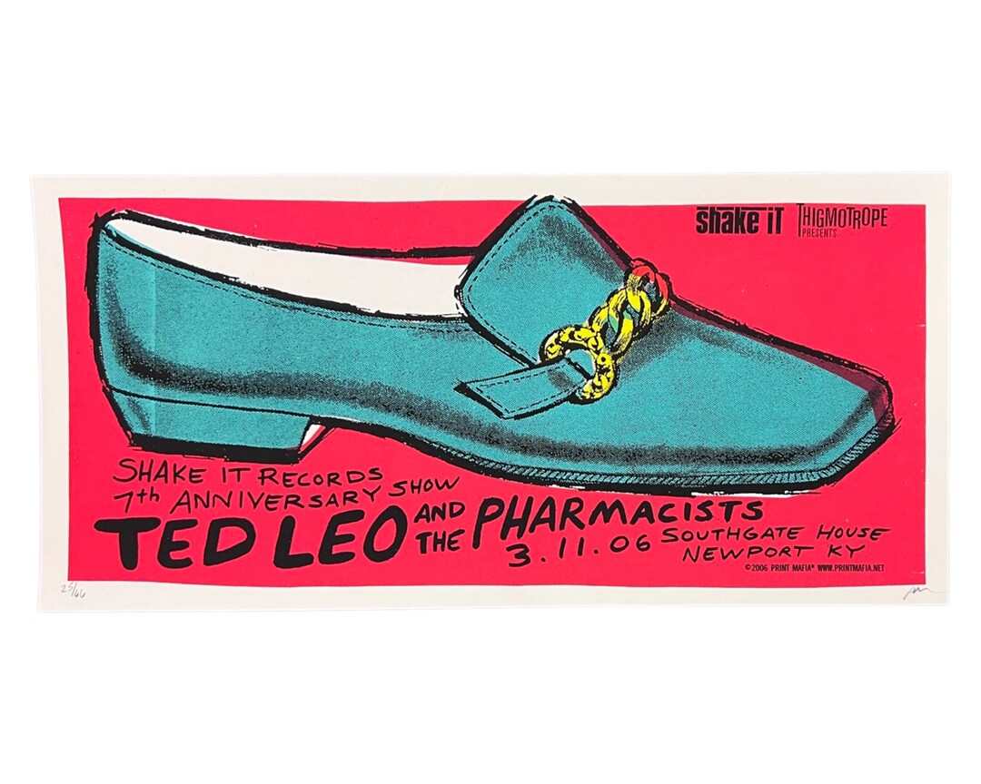 Ted Leo Screen Print Concert Poster by Print Mafia - Etsy
