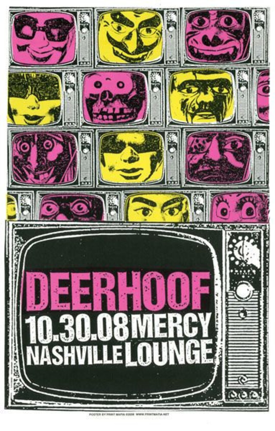 Deerhoof Screen Print Concert Poster by Print Mafia - Etsy