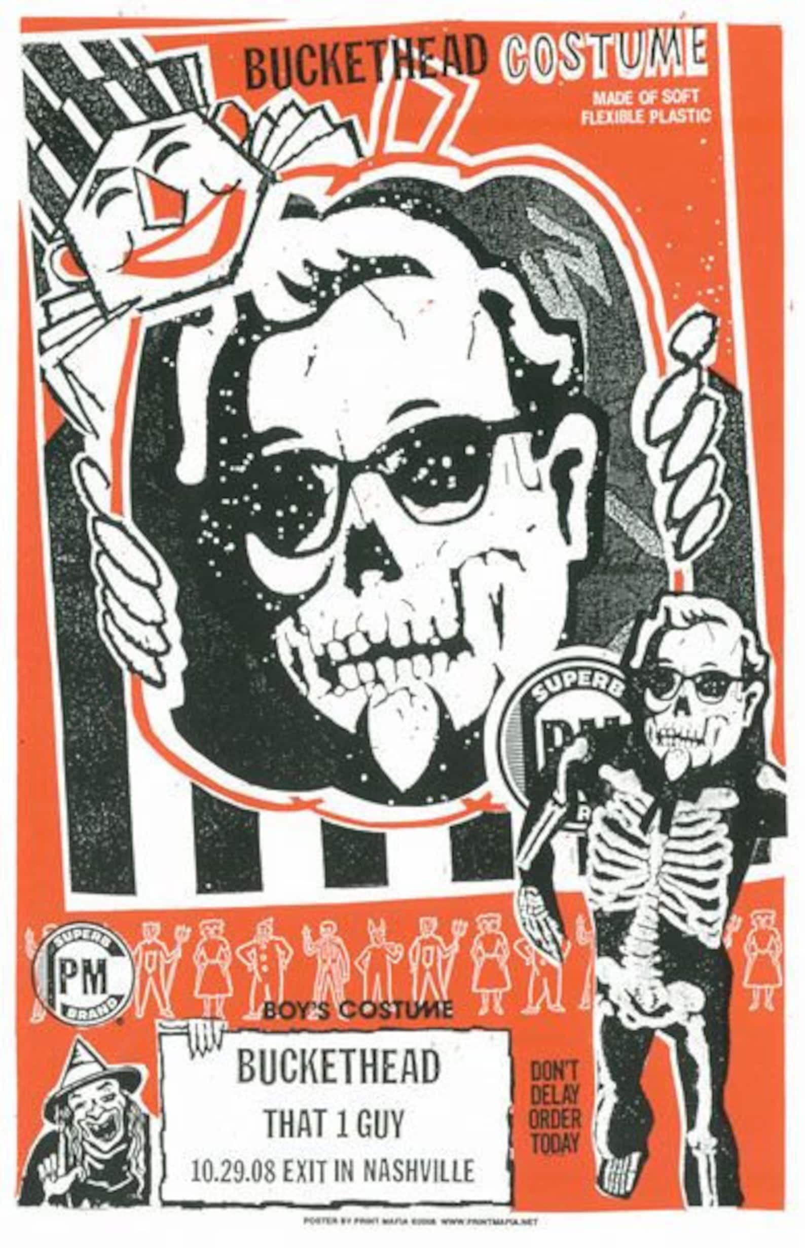 Buckethead Screen Print Concert Poster by Print Mafia - Etsy