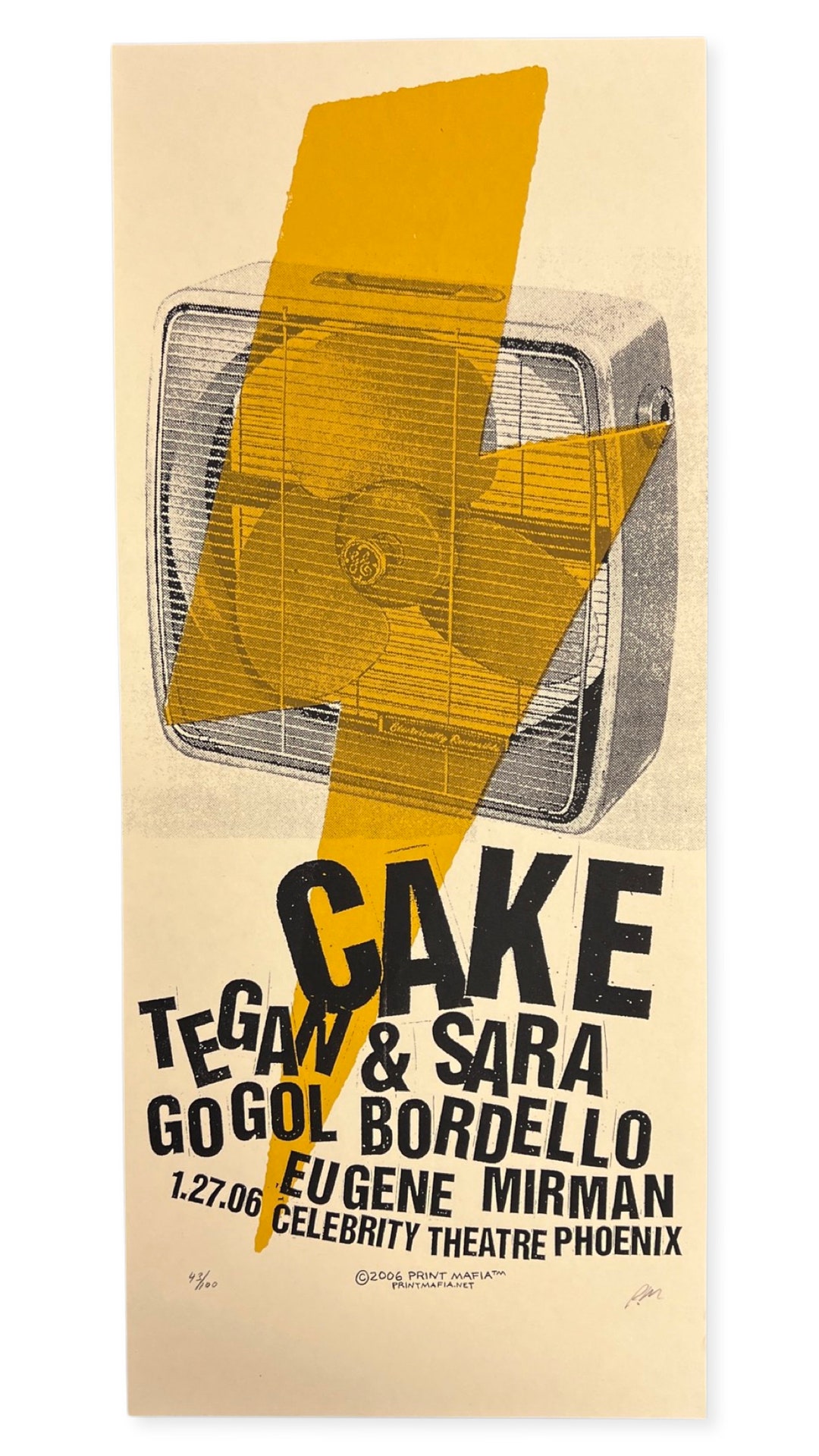 Cake Screen Print Concert Poster by Print Mafia - Etsy