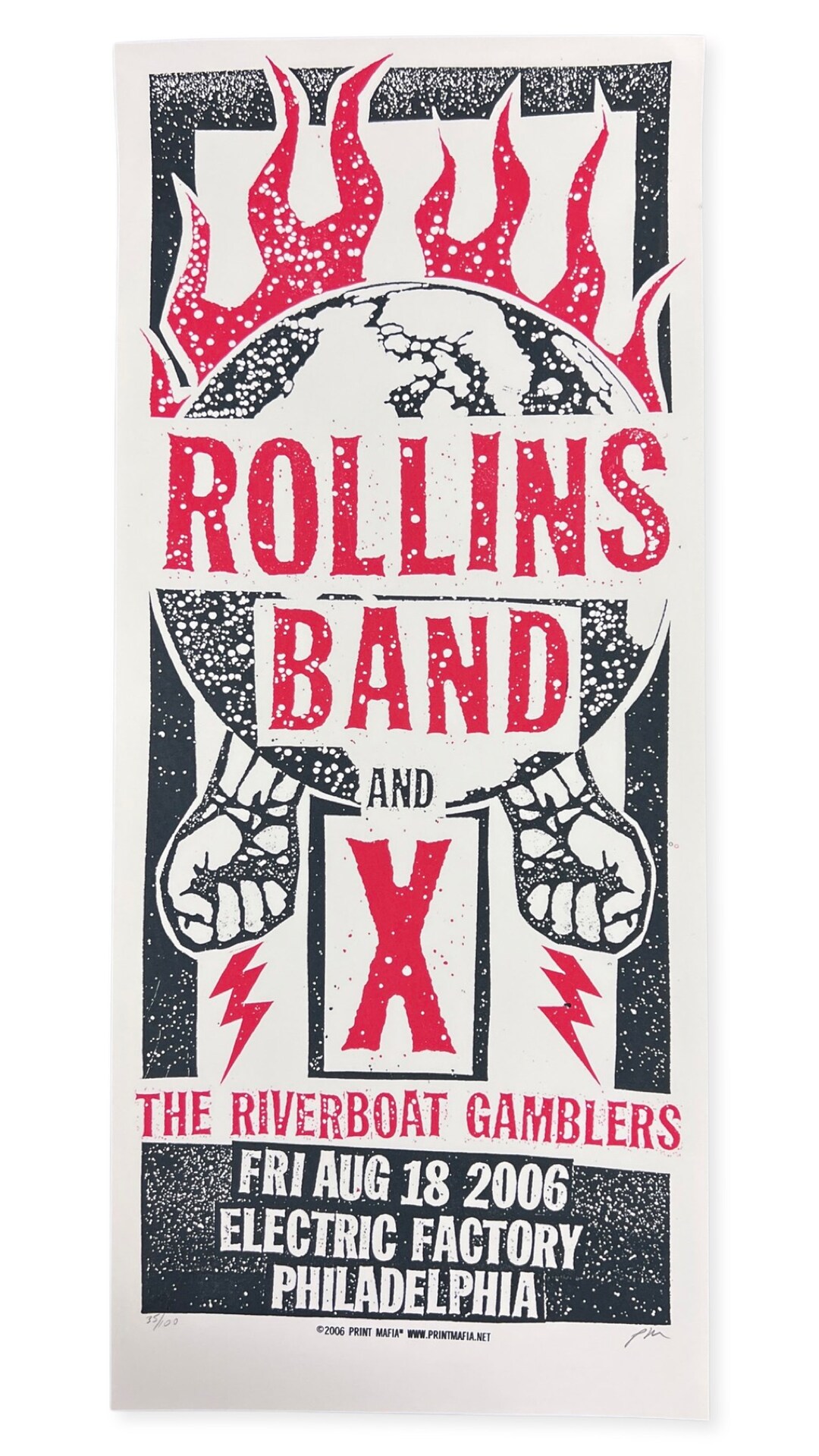 Rollins Band Screen Print Concert Poster by Print Mafia - Etsy