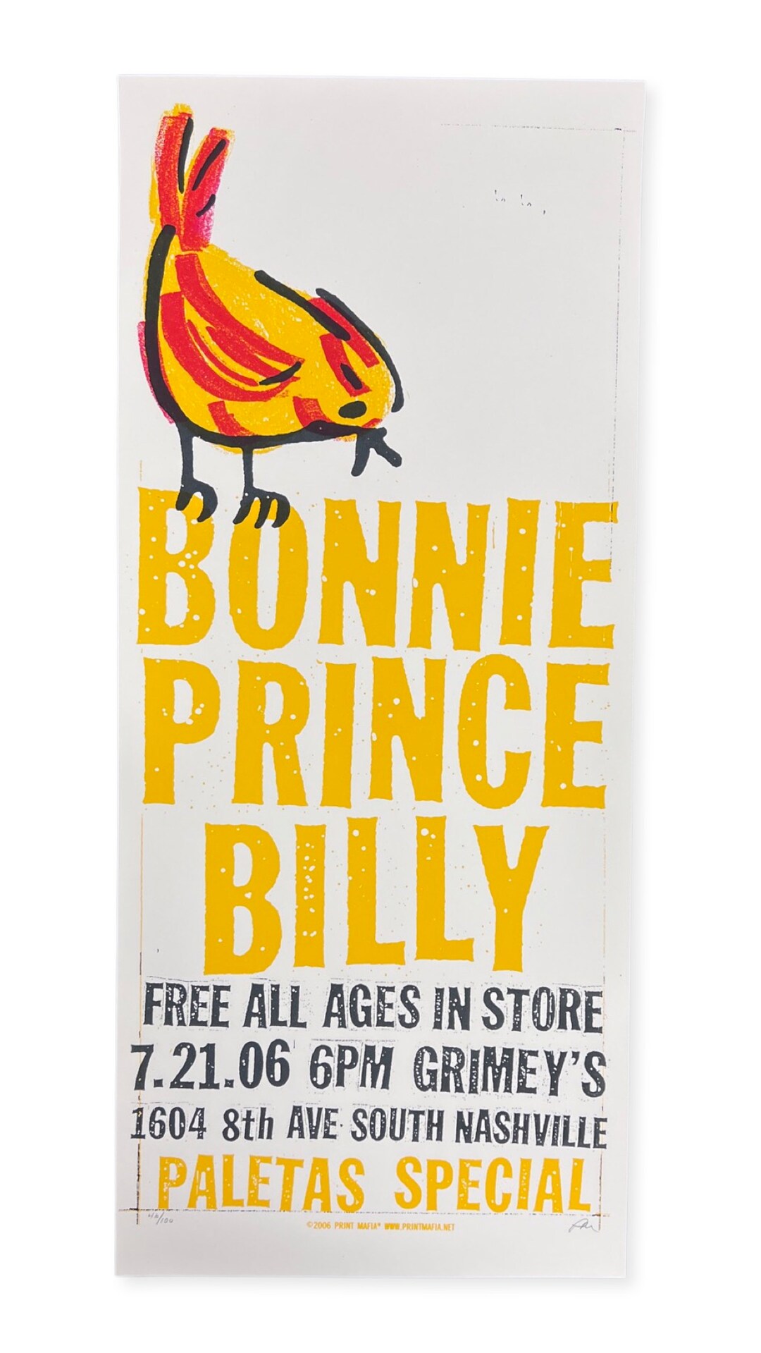 Bonnie Prince Billy Screen Print Concert Poster by Print Mafia - Etsy