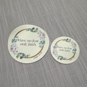 Have No Fear, Only Faith Vinyl Sticker - Etsy