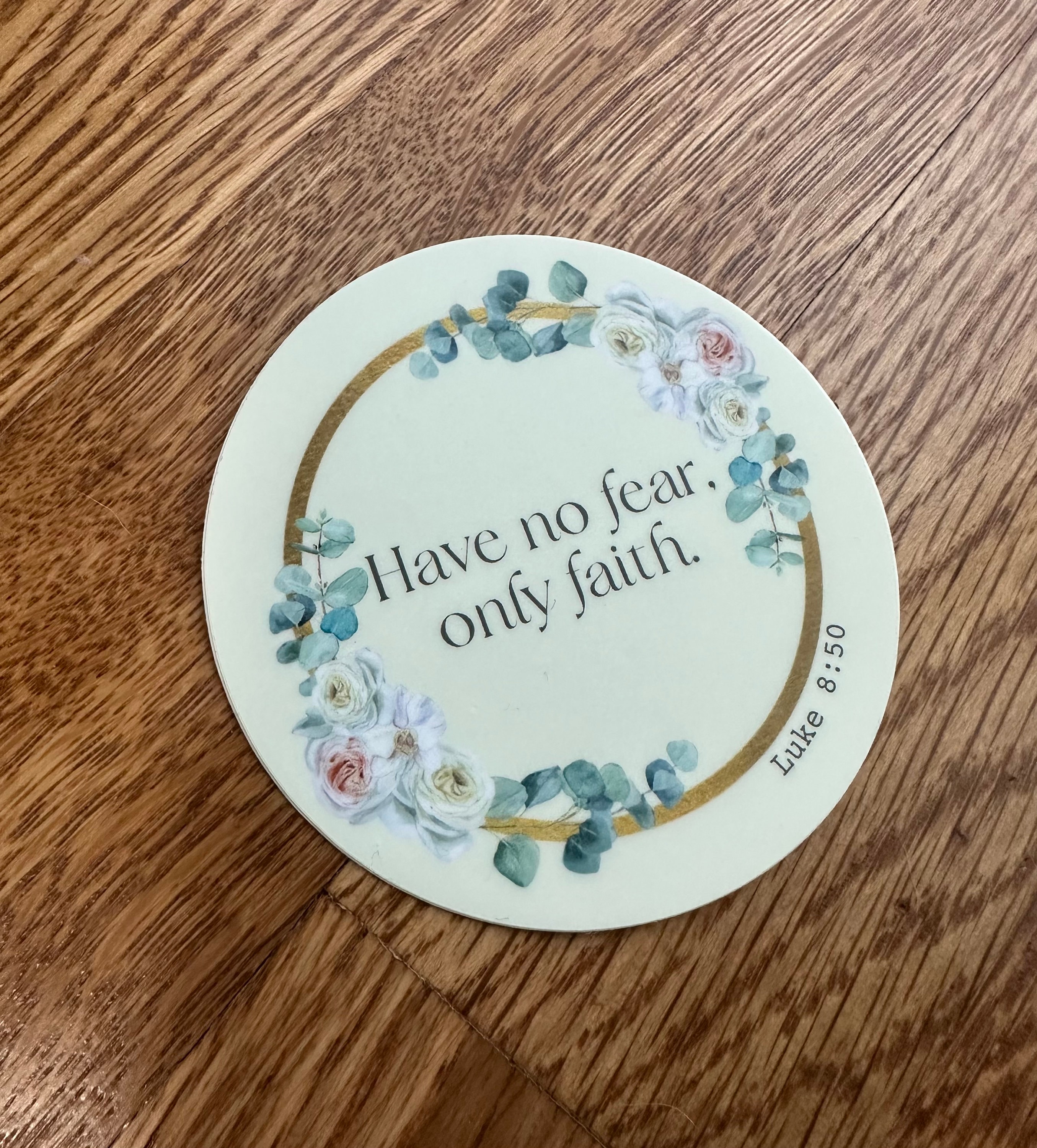 Have No Fear, Only Faith Vinyl Sticker - Etsy