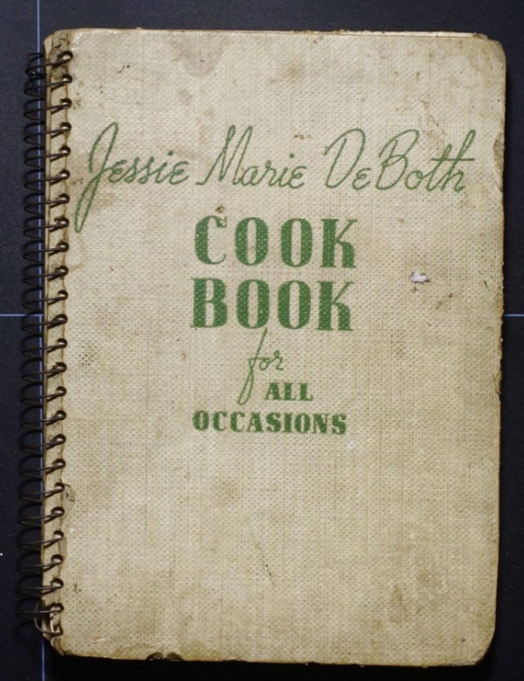 Jessie Marie Deboth - Cookbook for All Occasions (1936) - Vintage ...