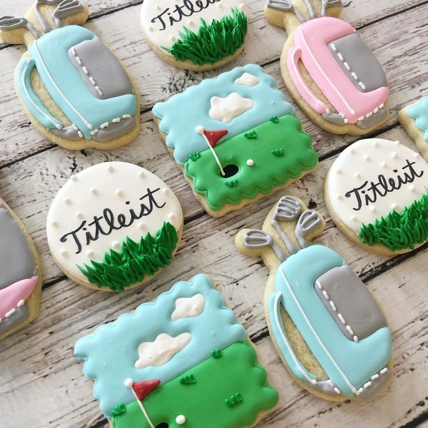 Golf Themed Cookies - Etsy