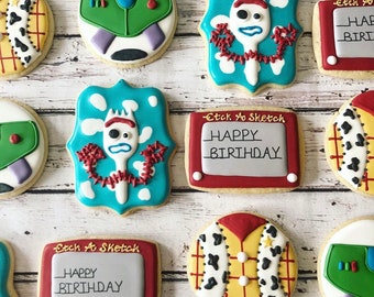 Toy Story Cookies, Woody Cookies, Toy Story One Dozen Cookies, Custom T ...