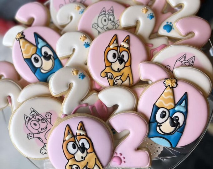 Bluey Inspired Sugar Cookies - Etsy