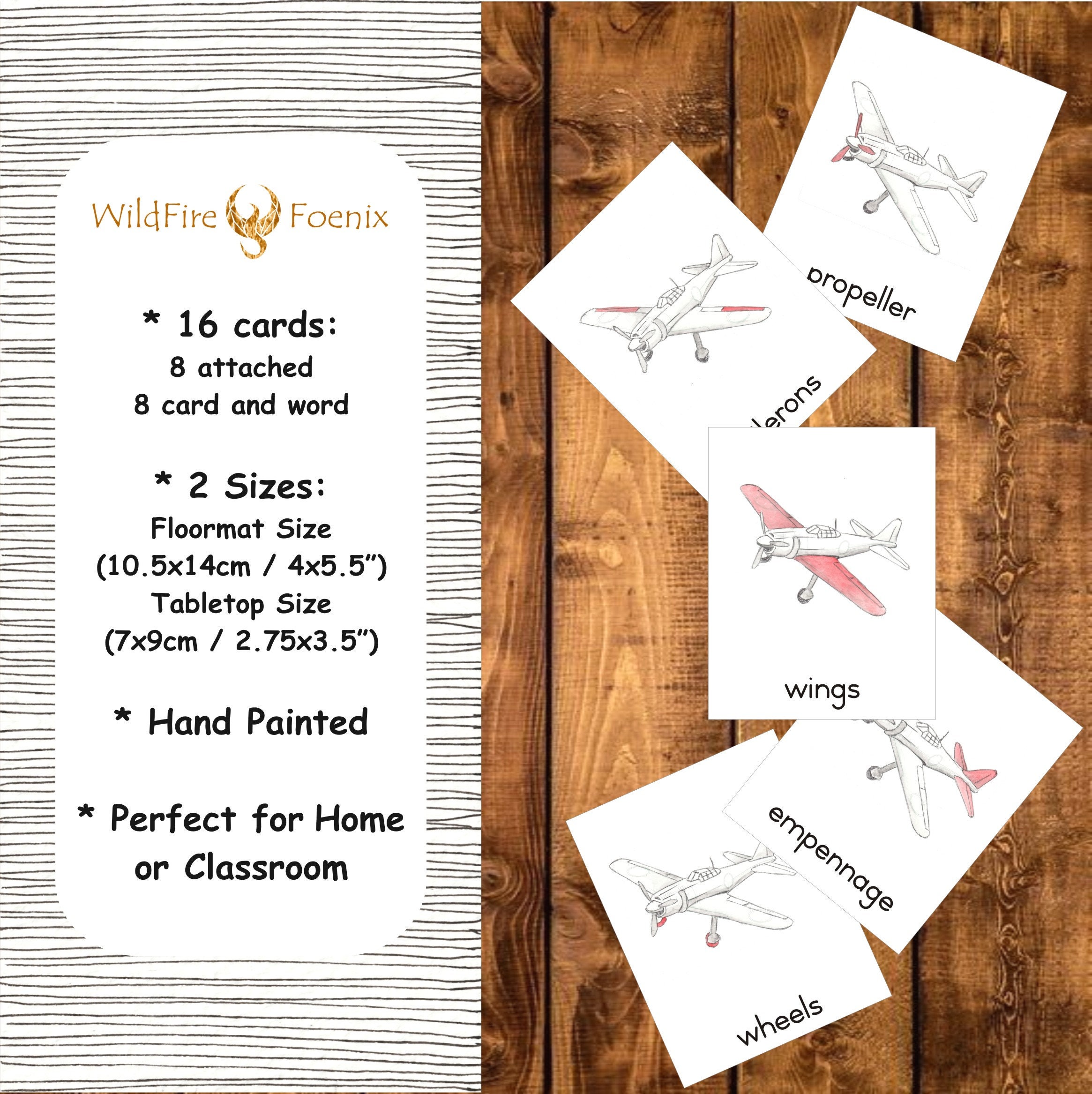 Parts of an Airplane Nomenclature Cards Montessori 3 Part Cards ...