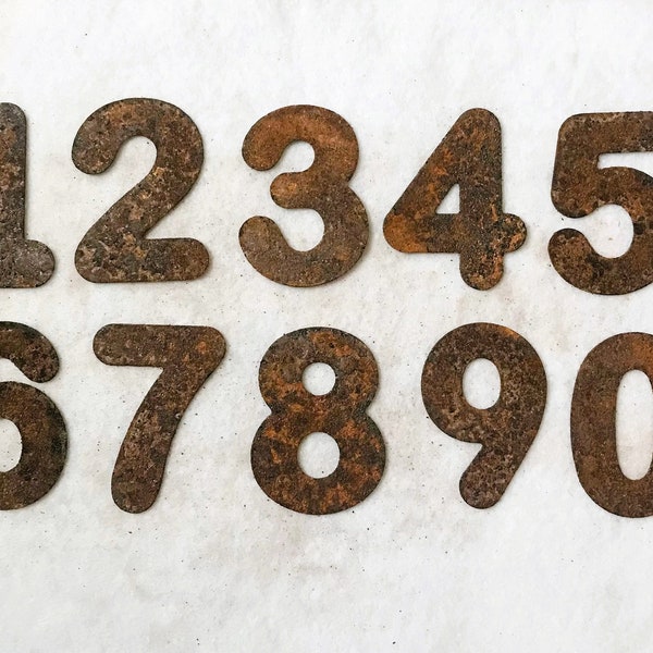 Metal Numbers - Etsy