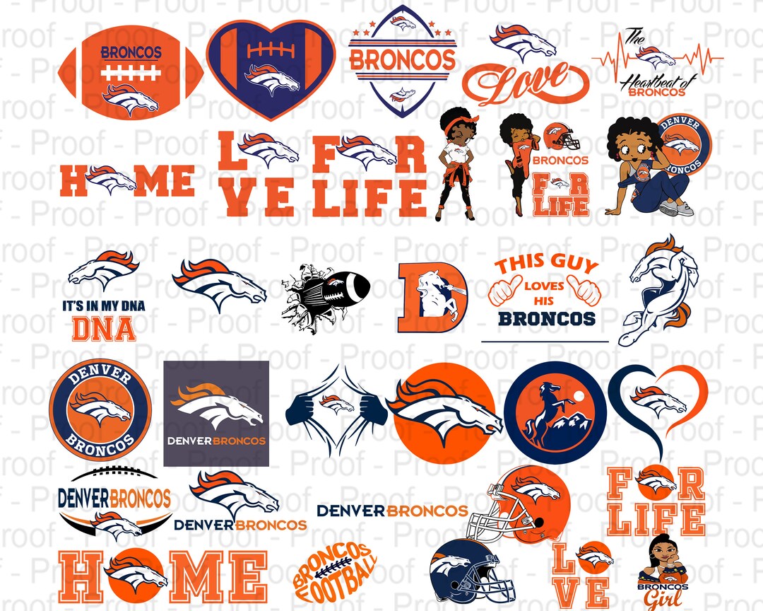 Bundle Broncos Football SVG PNG Bundle, Svg Sports Files, Svg for ...