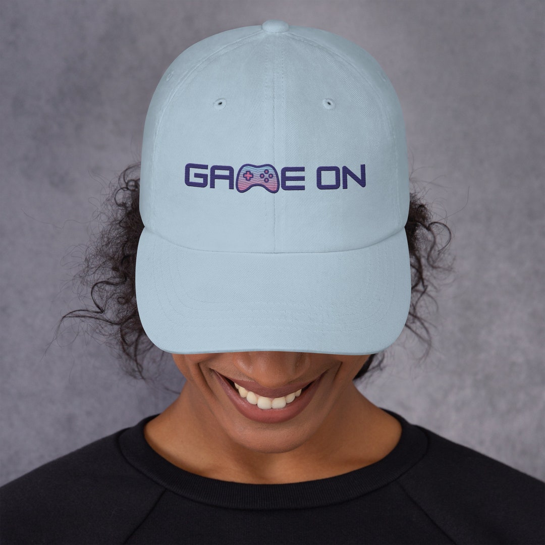 Game on EMBROIDERED Gamer Girl Hat, Gaming Lover Baseball Cap, E-girl ...