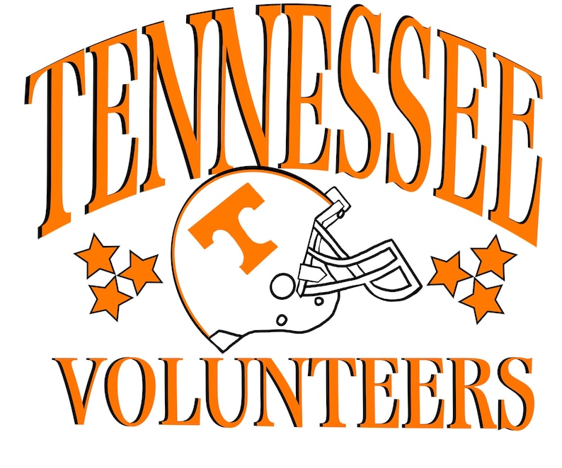 DIGITAL DOWNLOAD. PNG Only. Retro Tn Vols. - Etsy