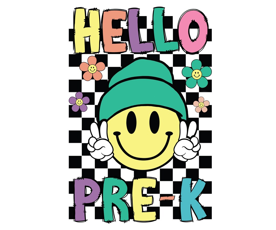DIGITAL DOWNLOAD. PNG. Hello Pre-k - Etsy