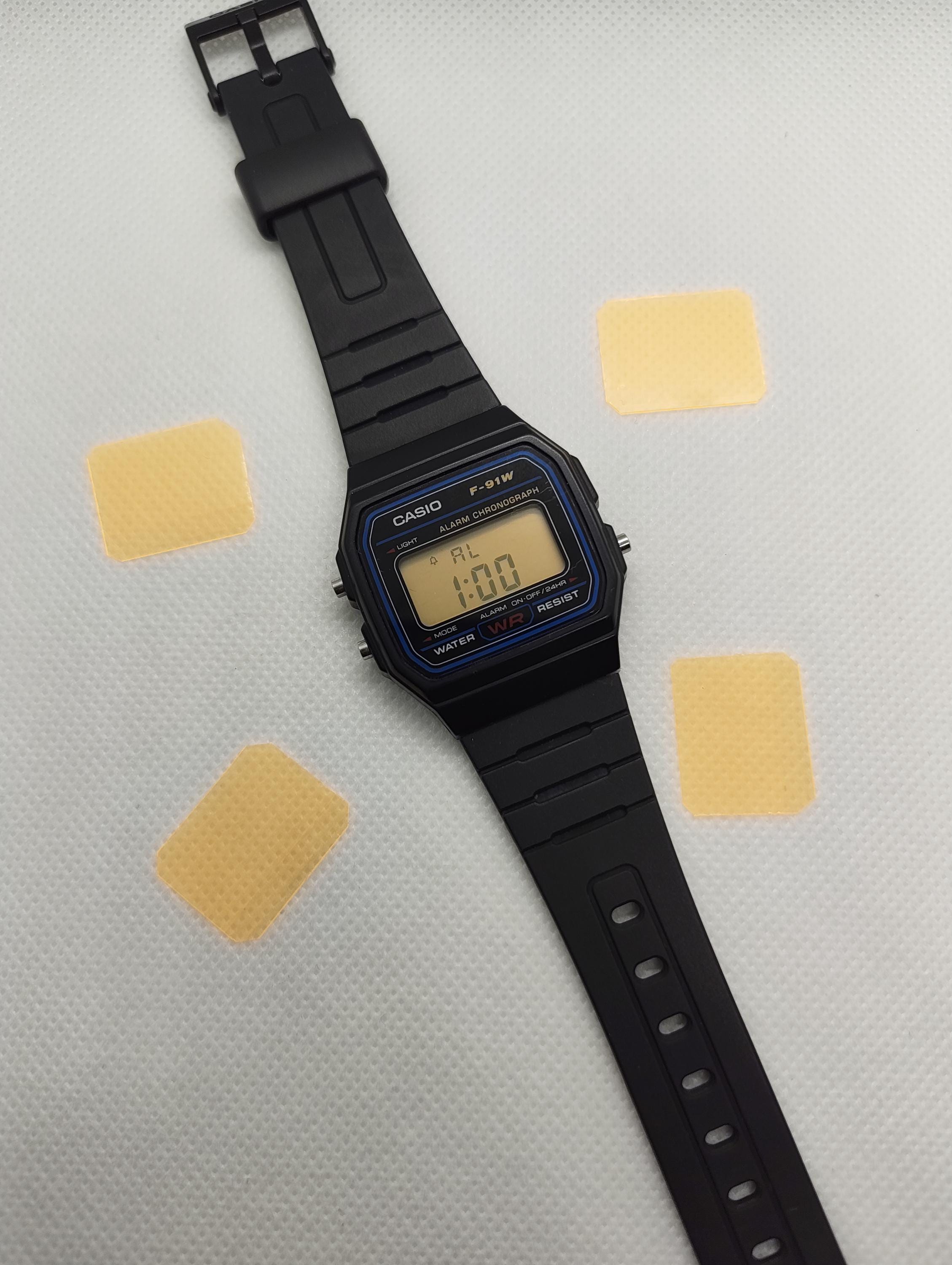 Casio F91W Color Filter Mod Kit: Red, Blue, Green LCD - Etsy