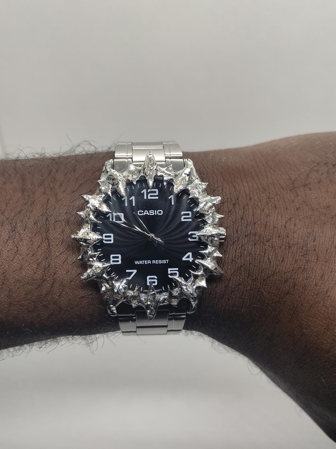 Casio Alabaster Metal Wrist Watch Hand-welded Design - Etsy