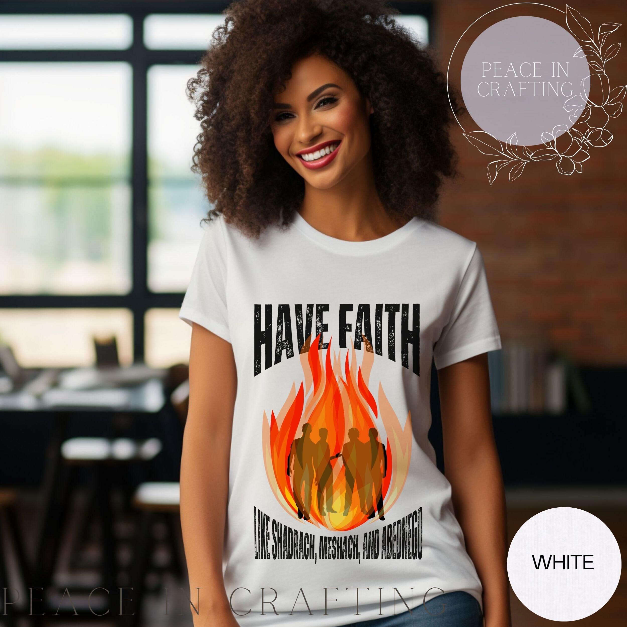 Fiery Furnace Christian T-shirt, Shadrach Meshach Abednego, Unisex ...