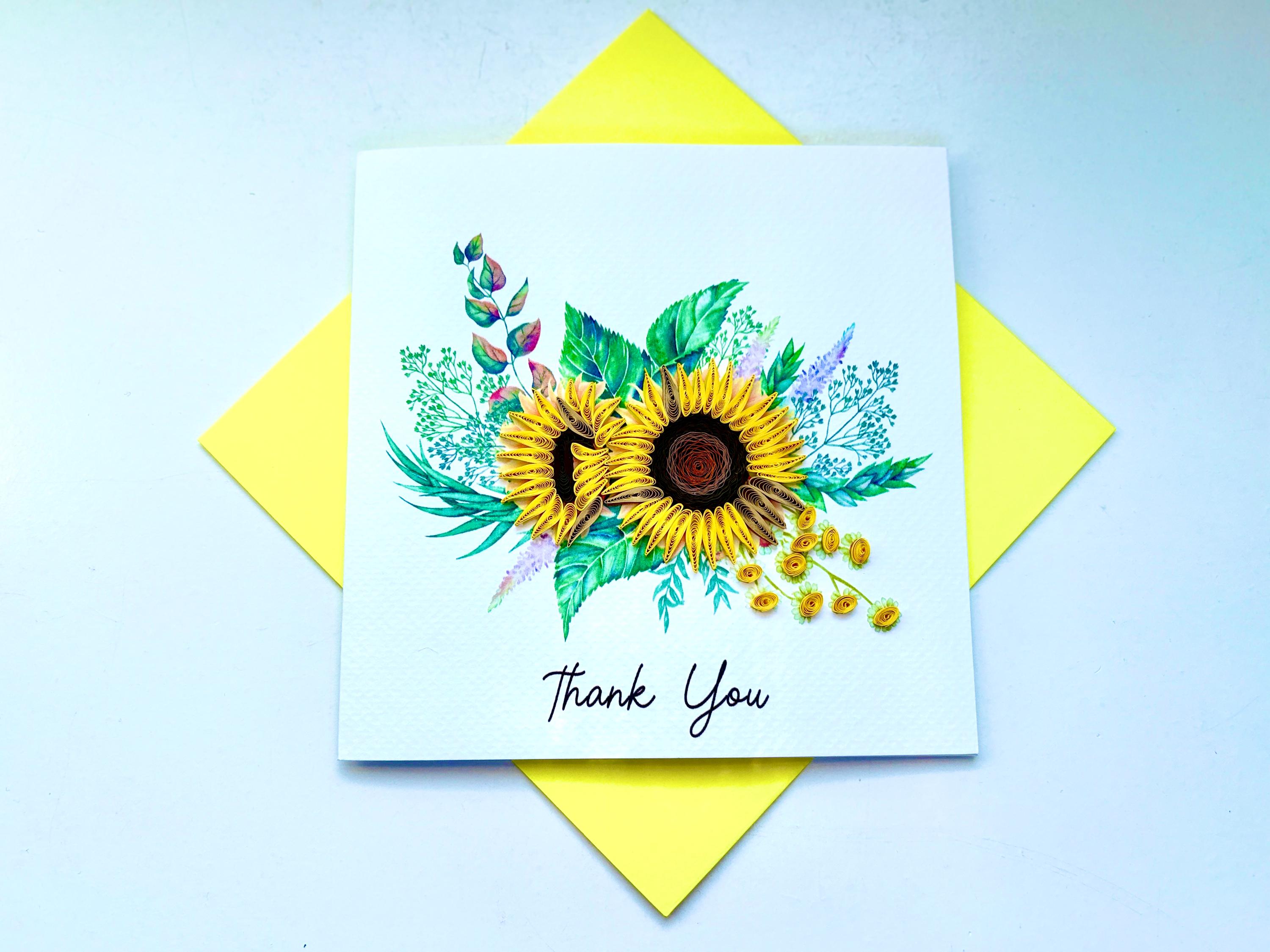 Thank You Quilling Cards - Etsy