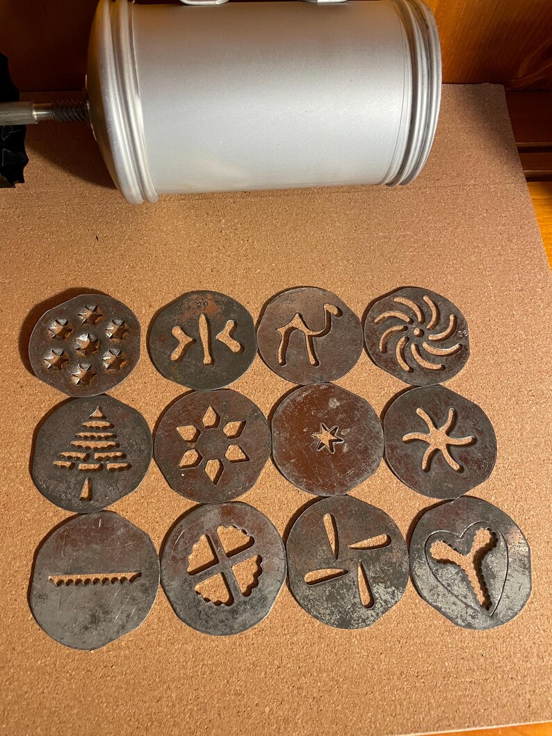 Mirro Aluminum Cookie Press With Recipes and 12 Discs - Etsy