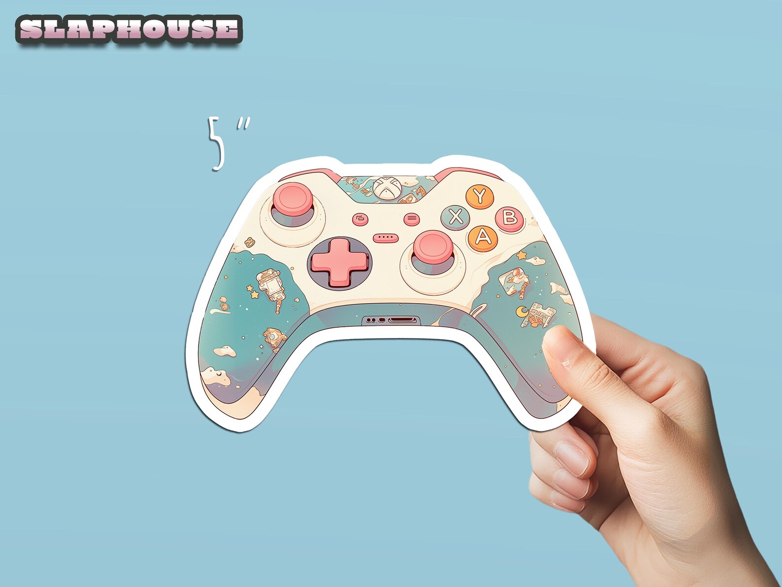 Controller Sticker, Gamer Sticker, Fun Decal, Laptop Stickers, Nerdy ...