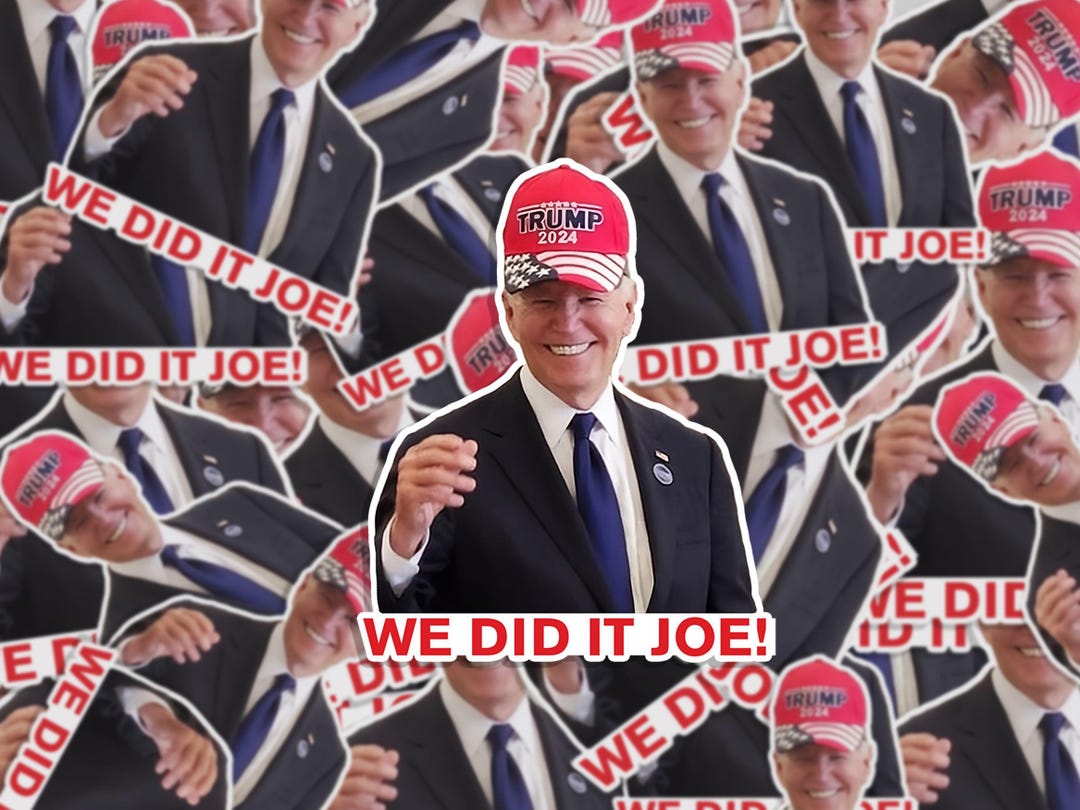 We Did It Joe! Trump Sticker, MAGA, Trump Sticker, Gifts for Him, USA ...