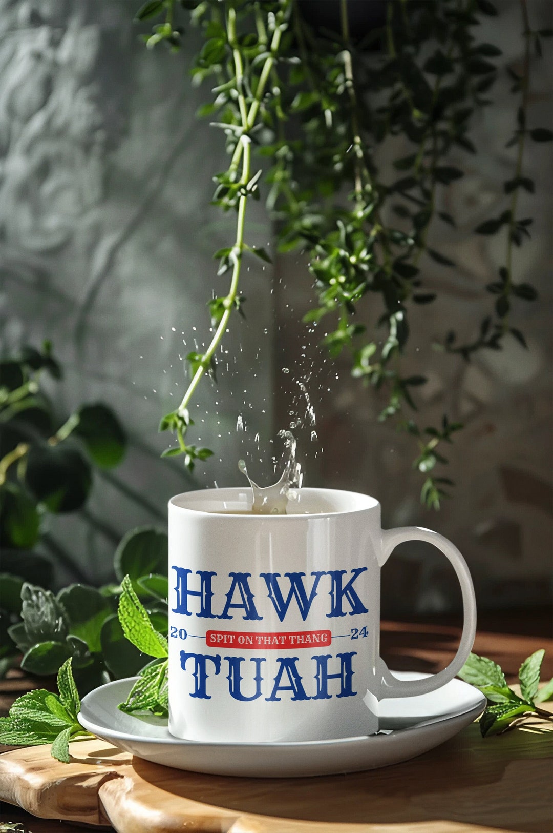Taza HAWK TUAH, Halcón Tuah, Escupir en ese Thang, Viral, Idea de ...
