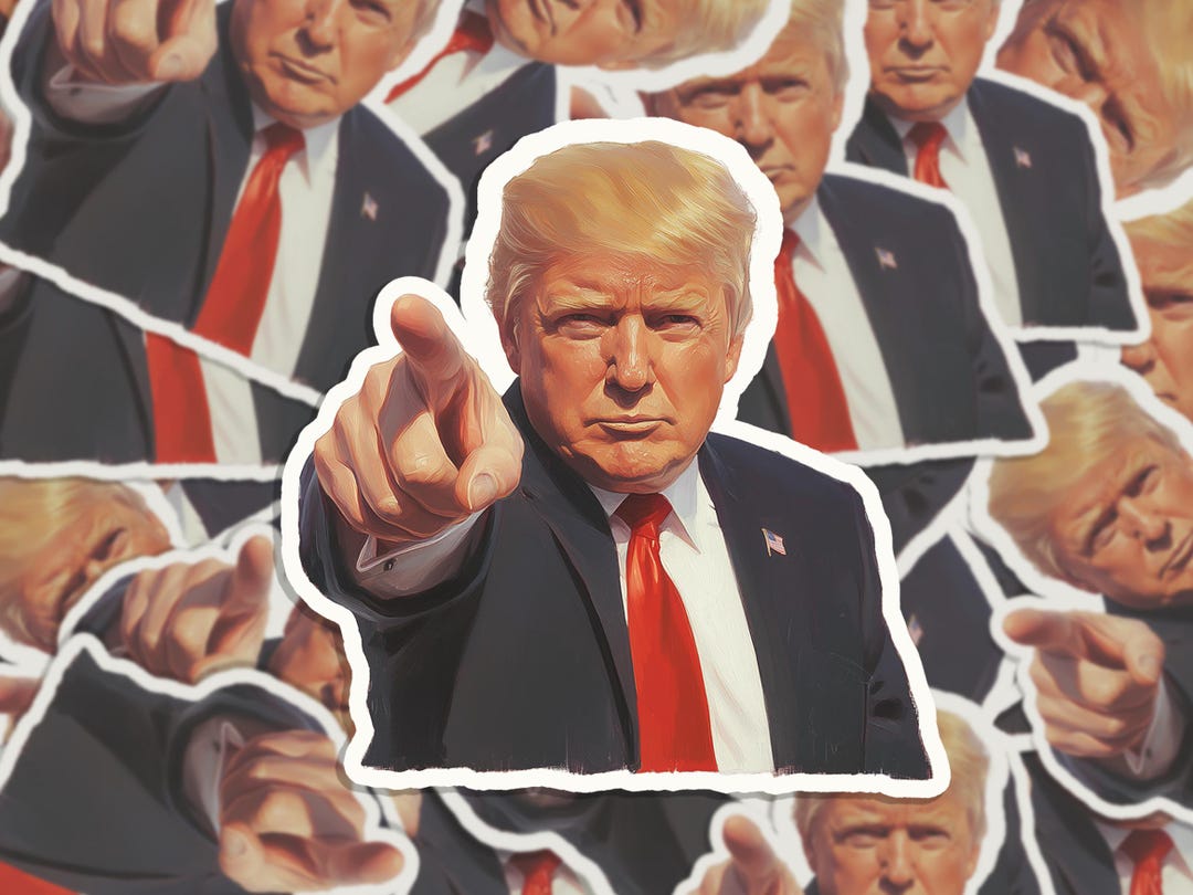 Trump Wants You Sticker, Vinyl Stickers, Fun Decal, Laptop Stickers ...