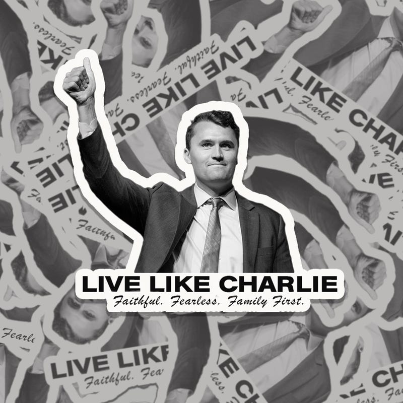 Charlie Kirk Decal - Etsy
