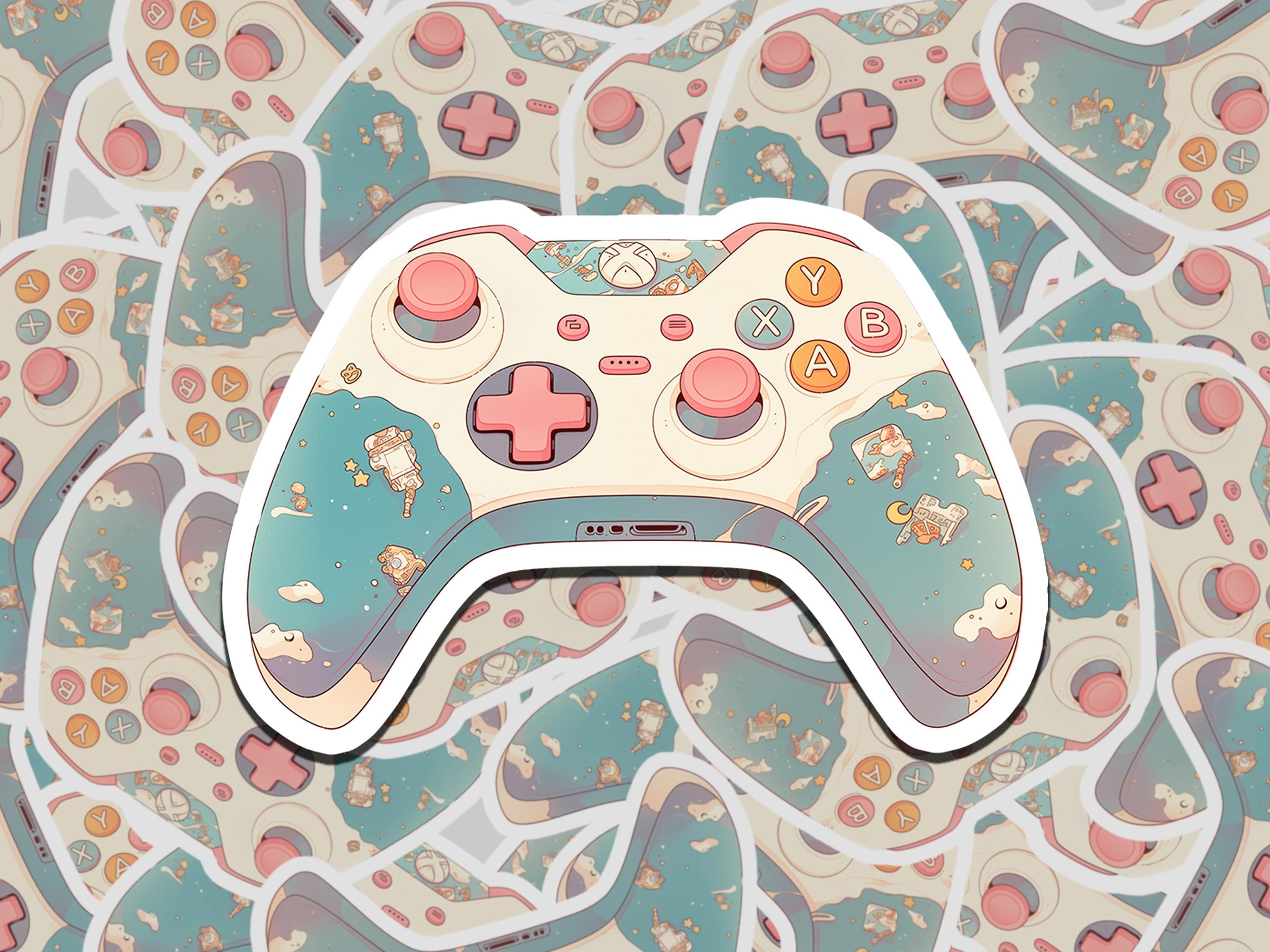 Controller Sticker, Gamer Sticker, Fun Decal, Laptop Stickers, Nerdy ...
