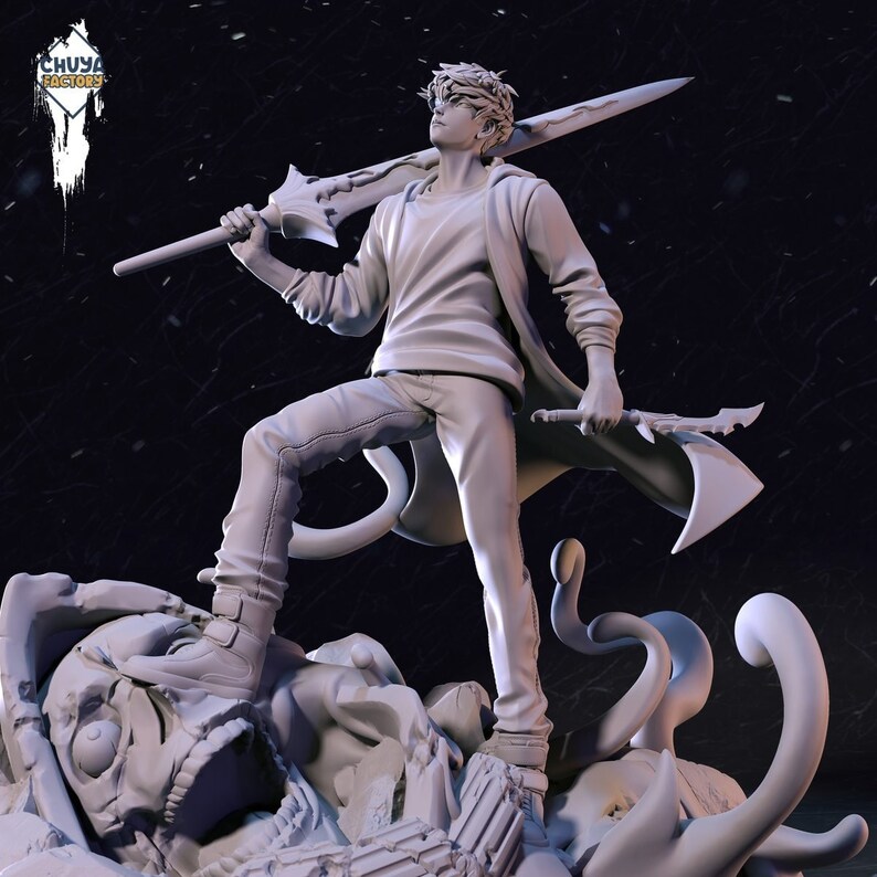 Sung Jin Woo Solo Leveling STL File 3D Printing High Quality 3D Model ...