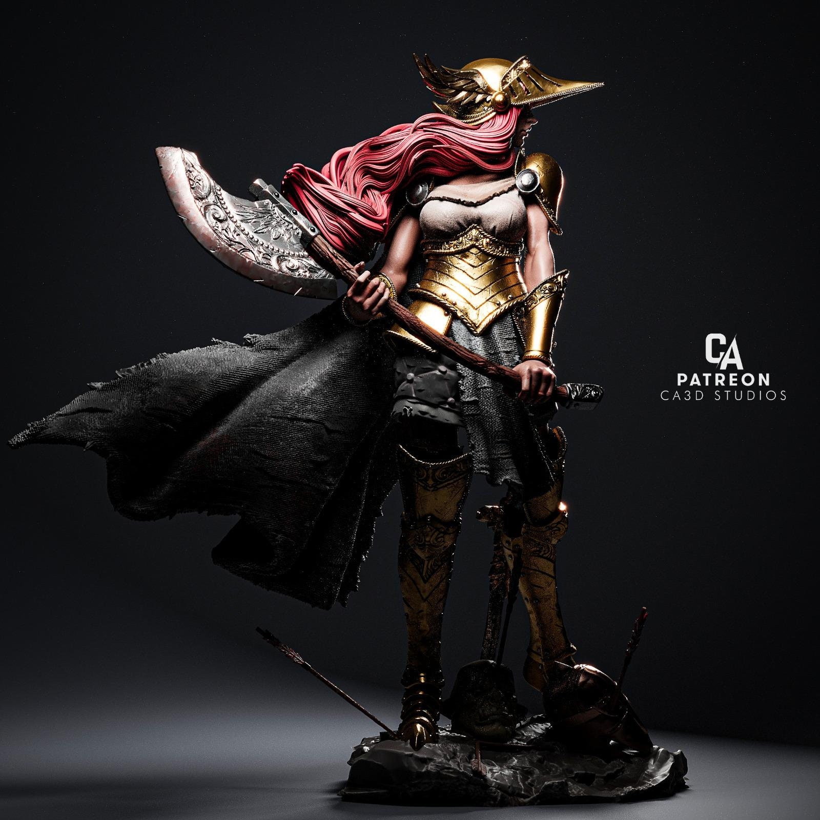 Valkyrie Elden Ring STL Model for Resin Figure 3D Printing High Quality ...