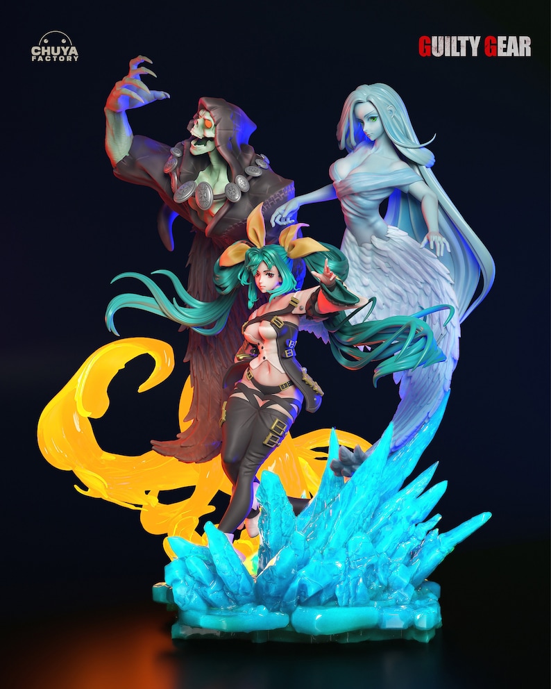 Dizzy Guilty Gear STL Model for Resin Figure 3D Printing High Quality ...
