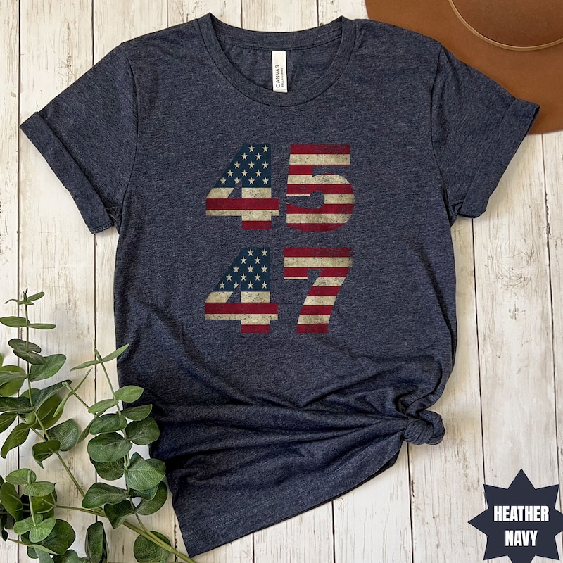 45 47 Trump Tshirt - Etsy